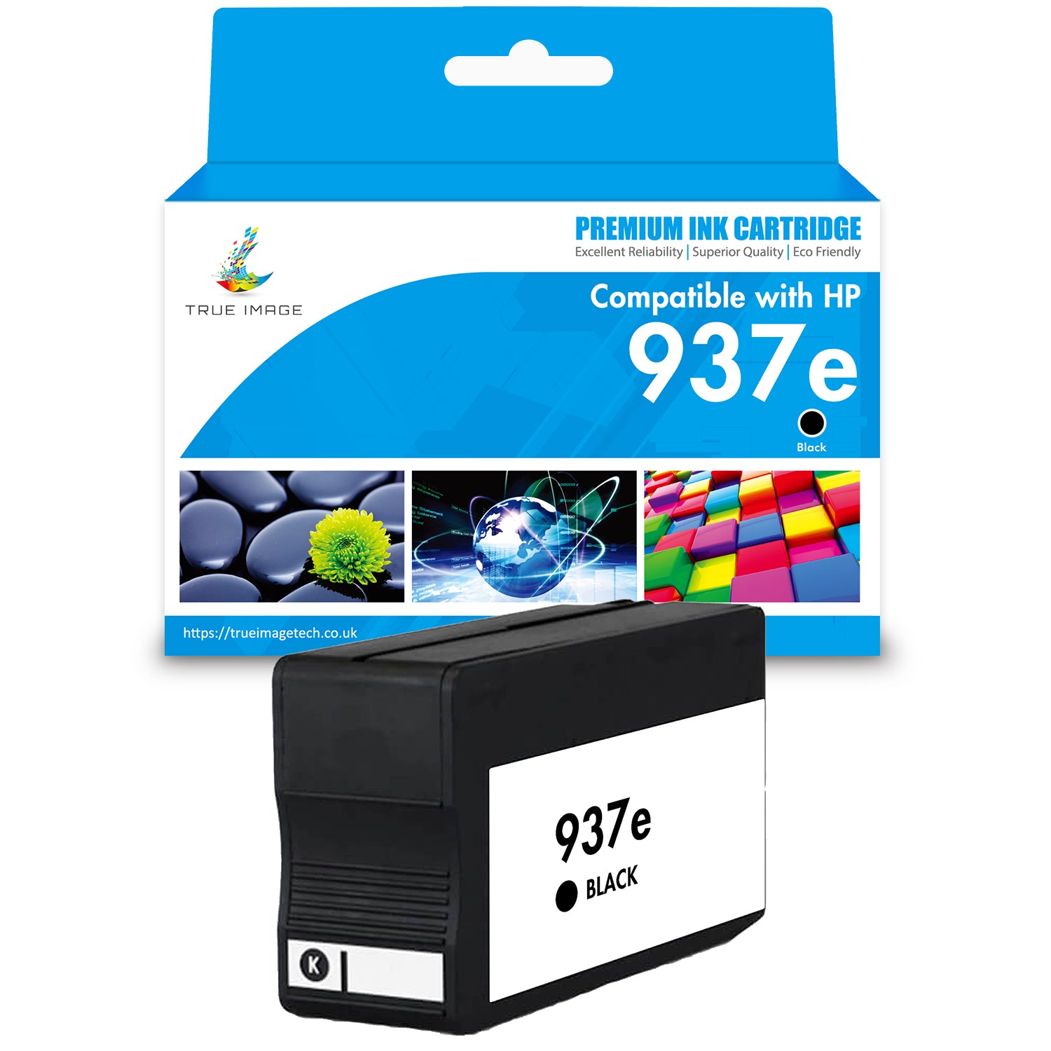 Compatible HP 937 937e Black Ink Cartrid